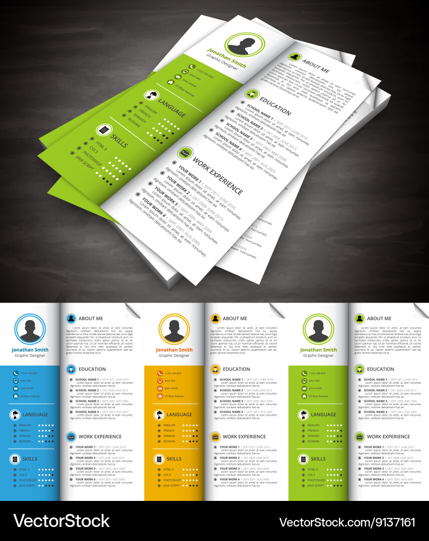 Resume Royalty Free Vector Image - VectorStock