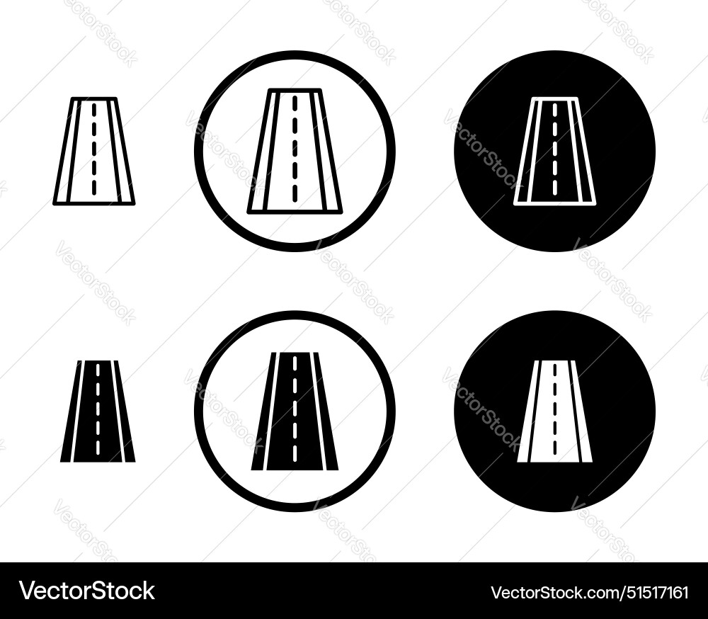 Road icon Royalty Free Vector Image - VectorStock