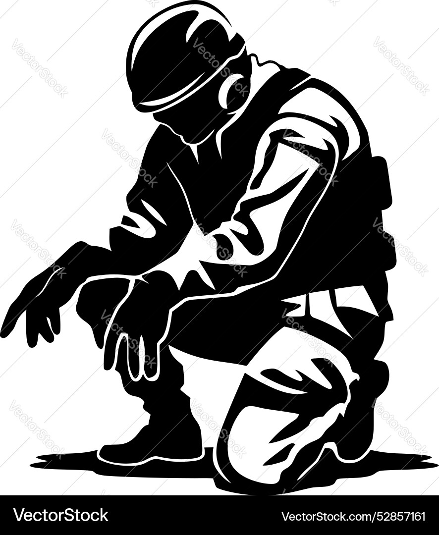 Sentinel shield soldier icon patriot protector Vector Image