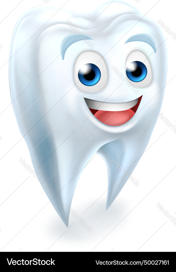 Tooth dental mascot Royalty Free Vector Image - VectorStock