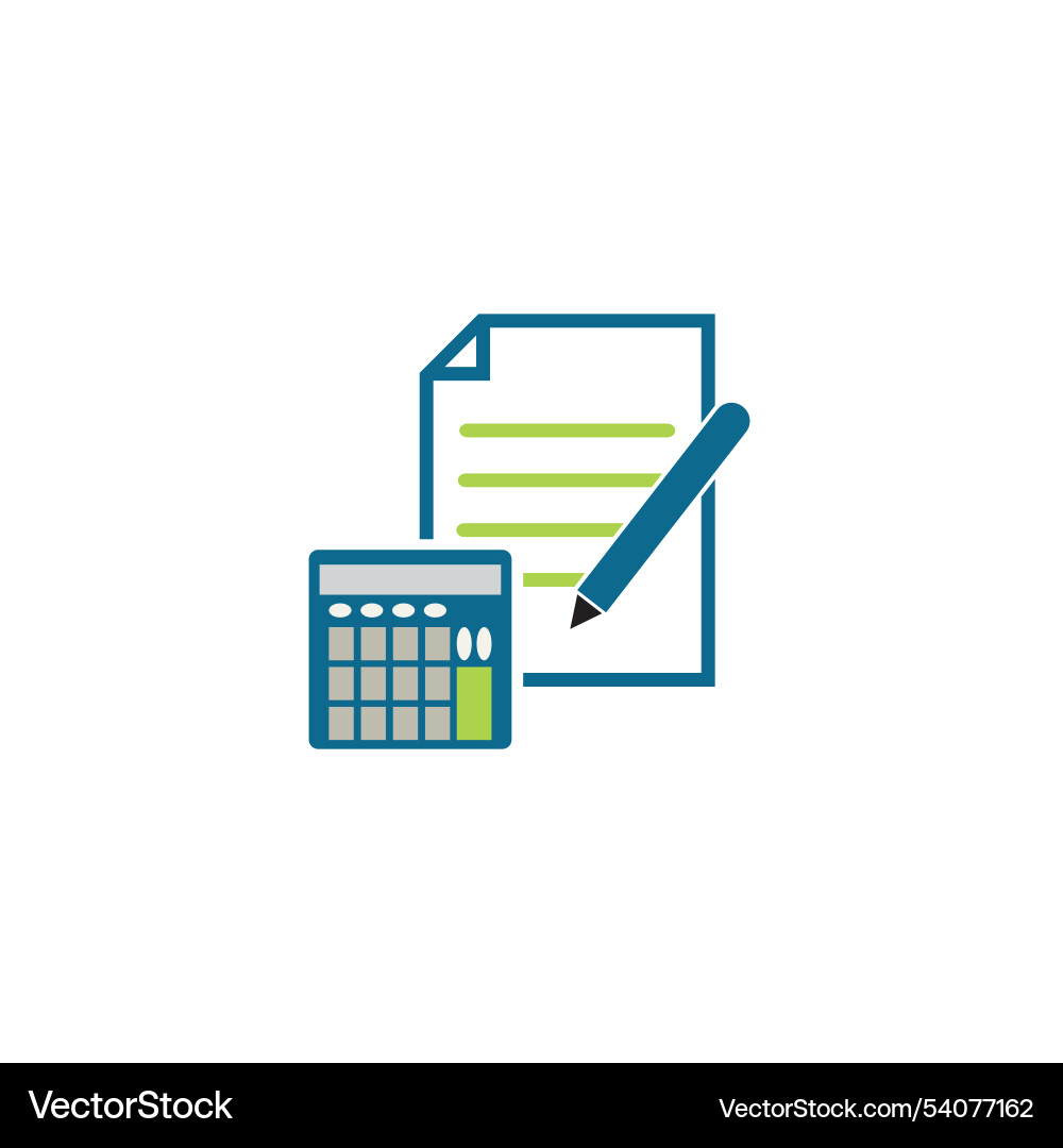 Accounting banking and finance icon logo Vector Image