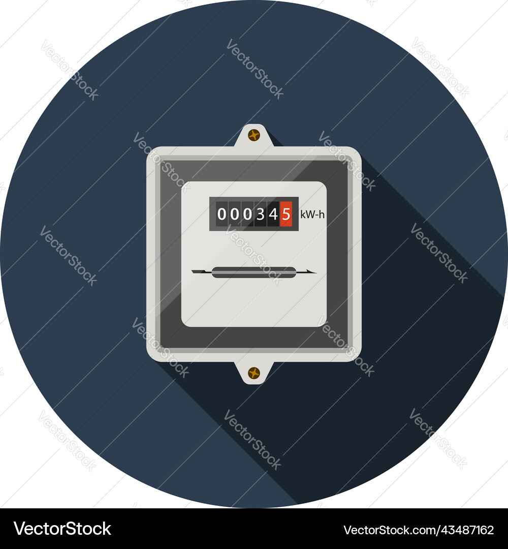 Electric meter icon Royalty Free Vector Image - VectorStock