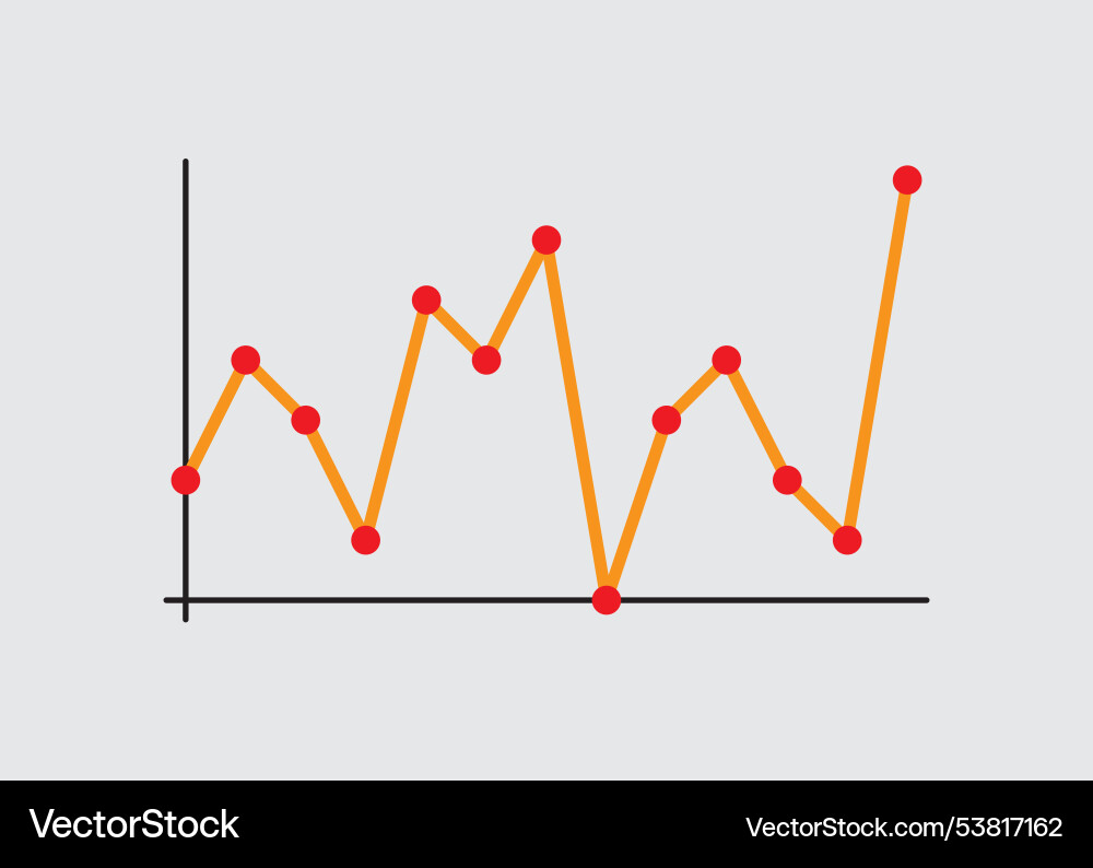 Growing graph icon growth success uptrend symbol Vector Image