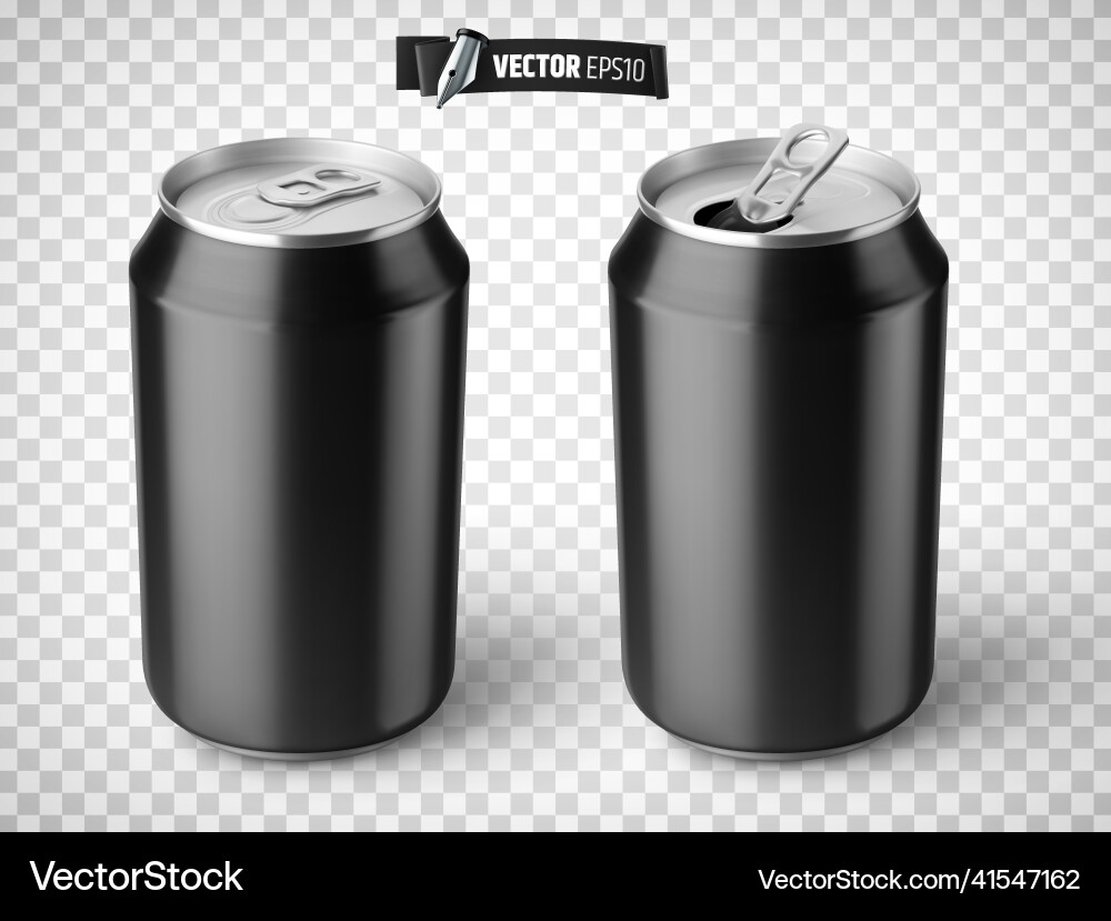 Realistic soda cans Royalty Free Vector Image - VectorStock
