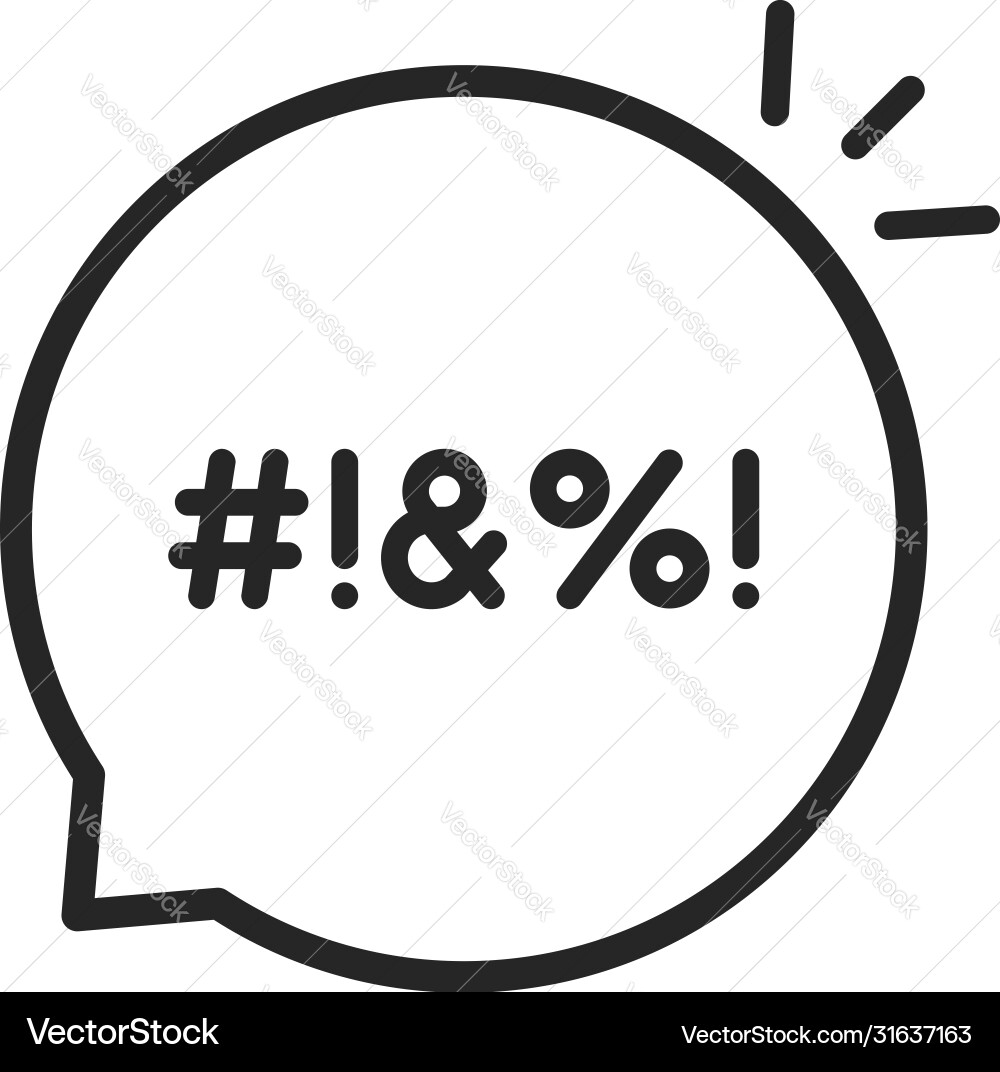 Angry Speech Bubble Royalty Free Vector Image - VectorStock