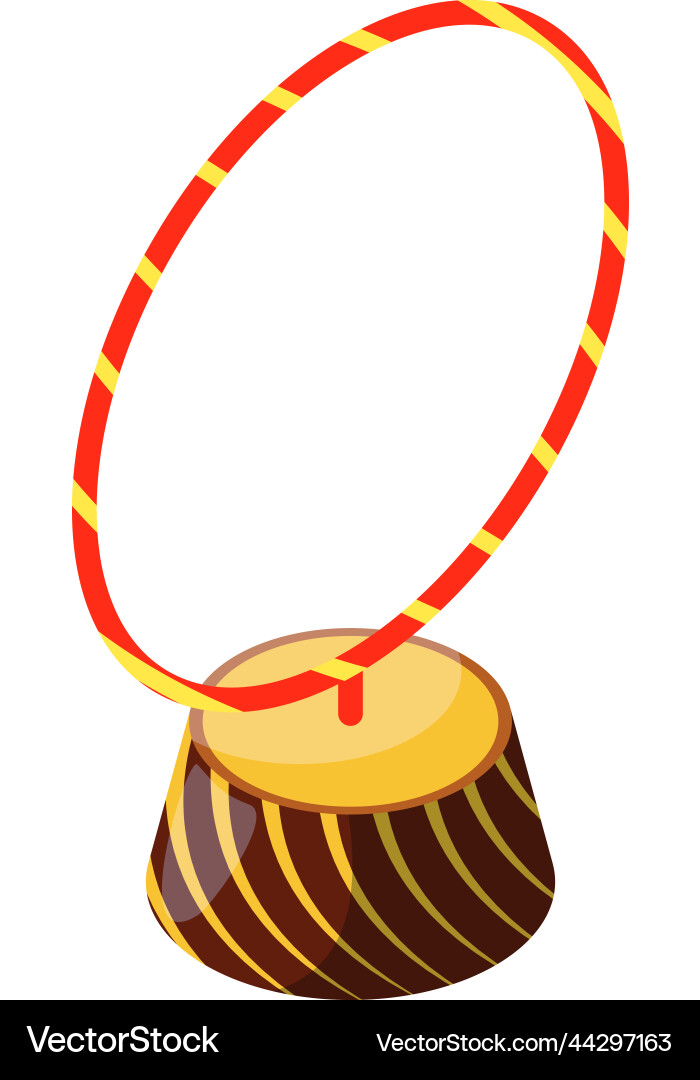 Cartoon Circus Hoop - Animal Trick Ring Royalty Free Vector