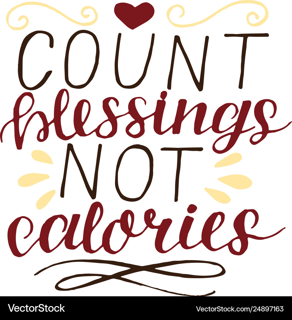 Count Your Blessings - Scripture Quote Royalty Free Vector