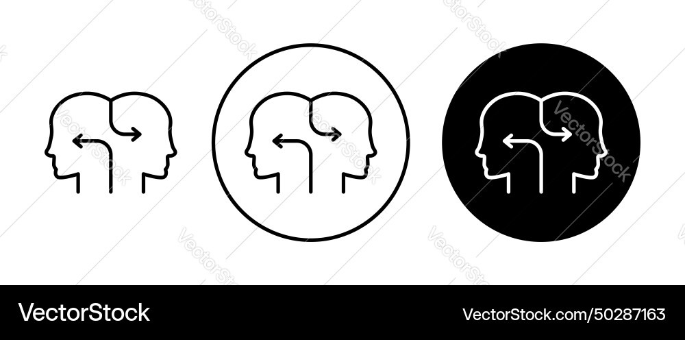 Interpersonal relationship icon Royalty Free Vector Image