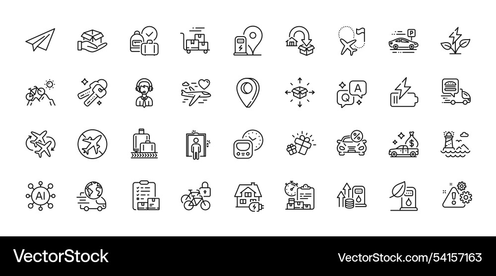 Inventory checklist battery and shipping support Vector Image