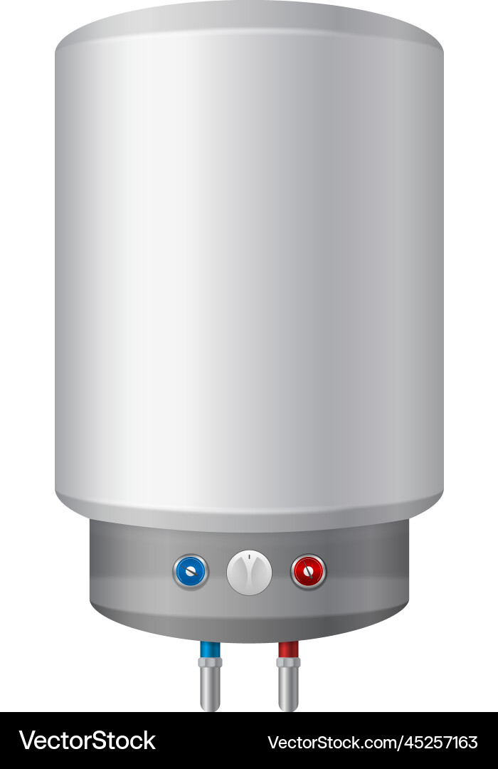 Realistic water heater Royalty Free Vector Image