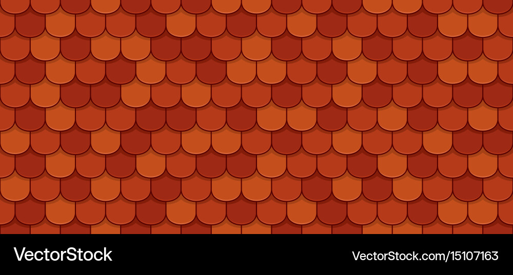 Red roof tiles Royalty Free Vector Image - VectorStock