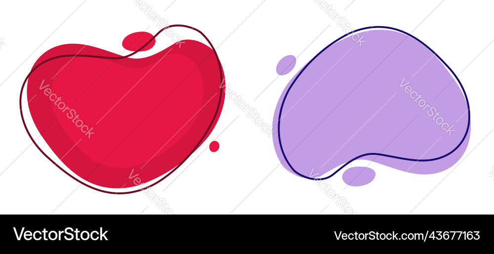 Shape design abstract banner element for title Vector Image