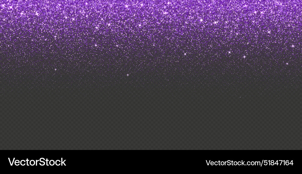 Purple falling glitter shiny confetti Royalty Free Vector