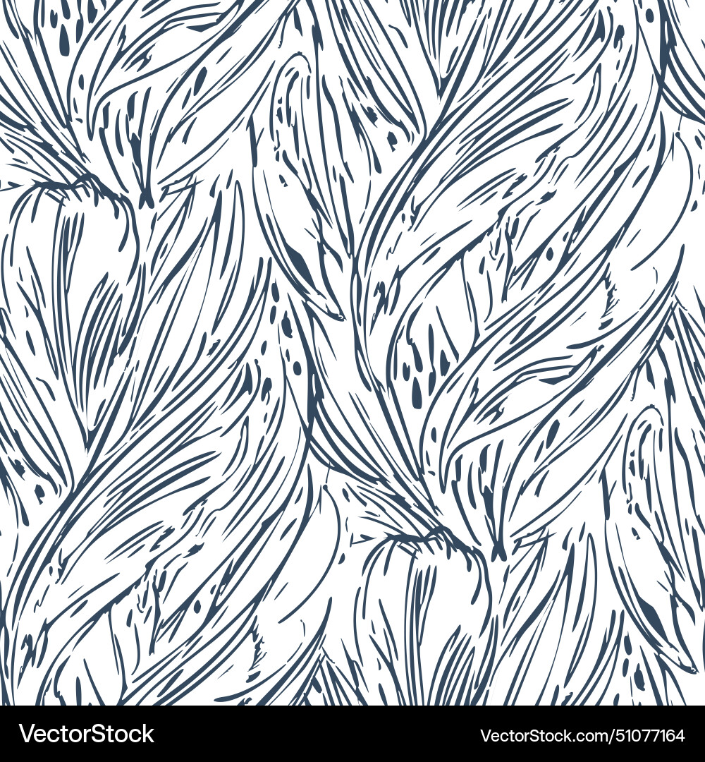 Seamless pattern with a simple abstract drawing Vector Image