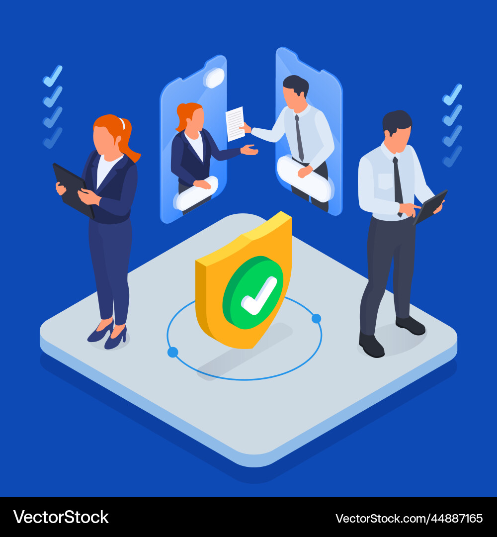 Contract agreement concept Royalty Free Vector Image