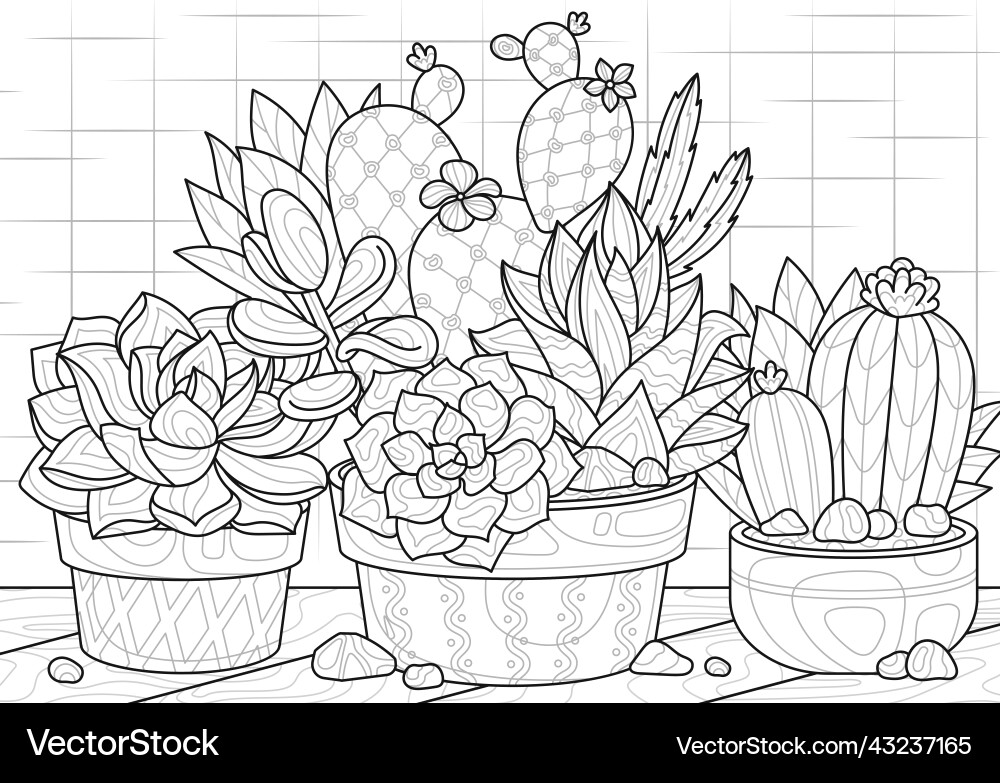 Design for coloring book Royalty Free Vector Image