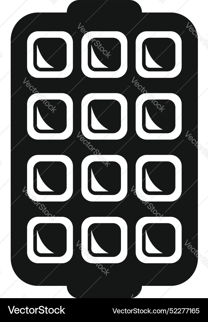 Ice cube tray making fresh for cold drinks Vector Image