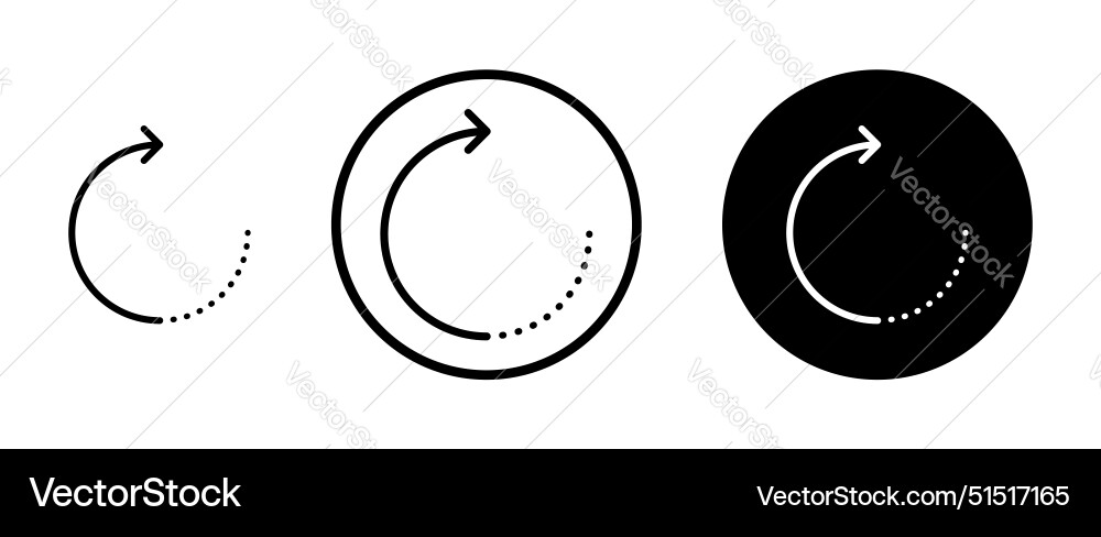 Rotate right icon Royalty Free Vector Image - VectorStock