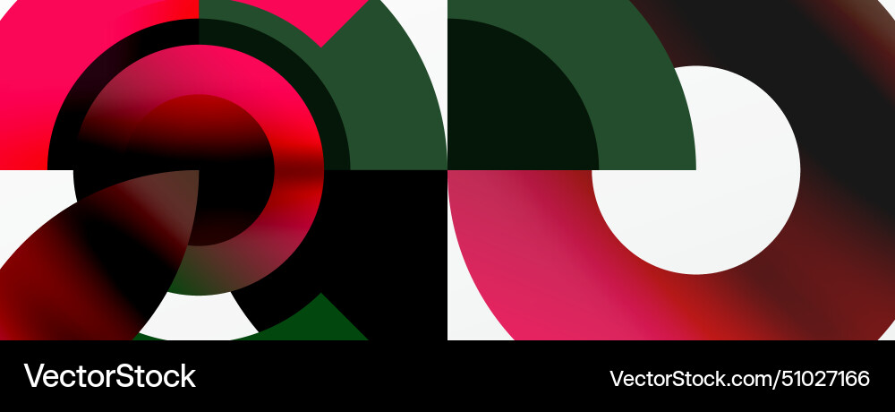 A red green and black circle with white Royalty Free Vector