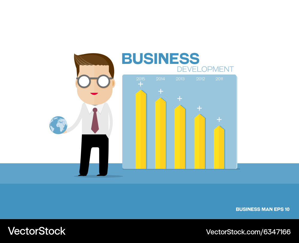 Business man Royalty Free Vector Image - VectorStock