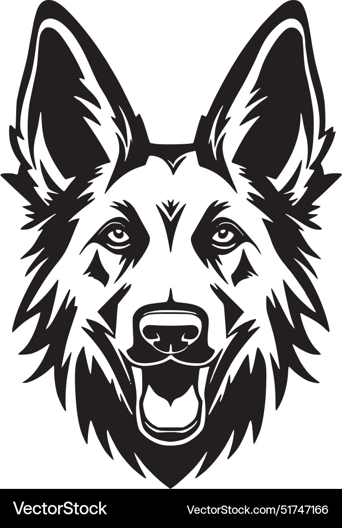 German shepherd - high quality logo ideal Vector Image