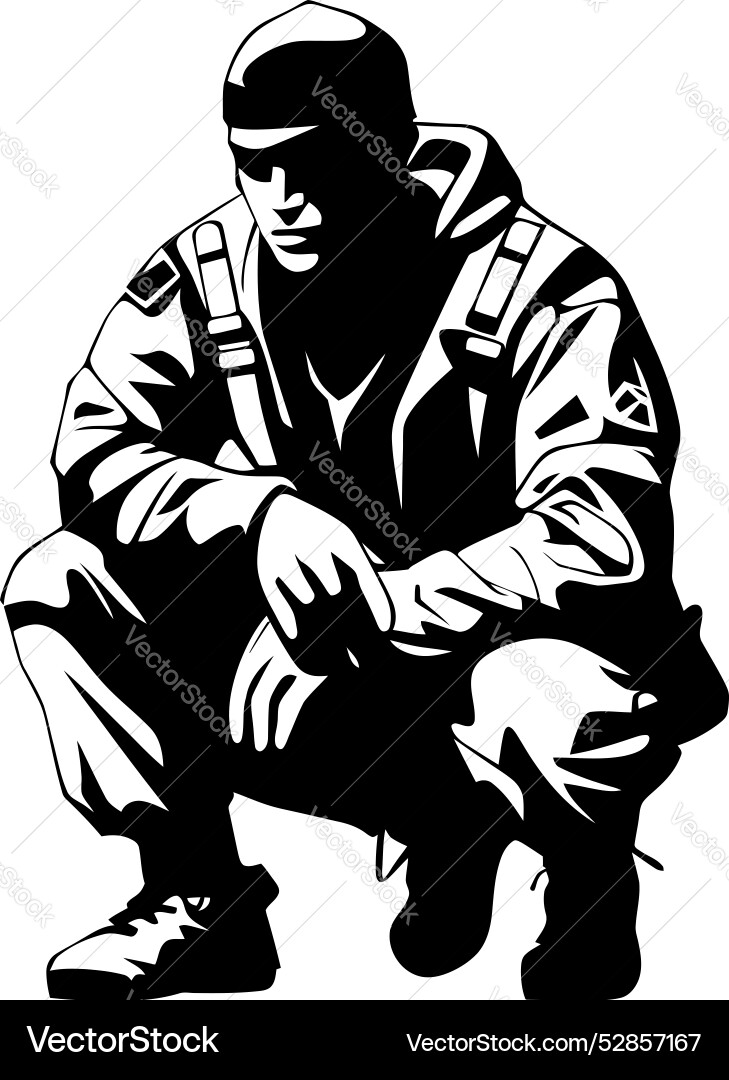 Honor hero military emblem design guardian Vector Image