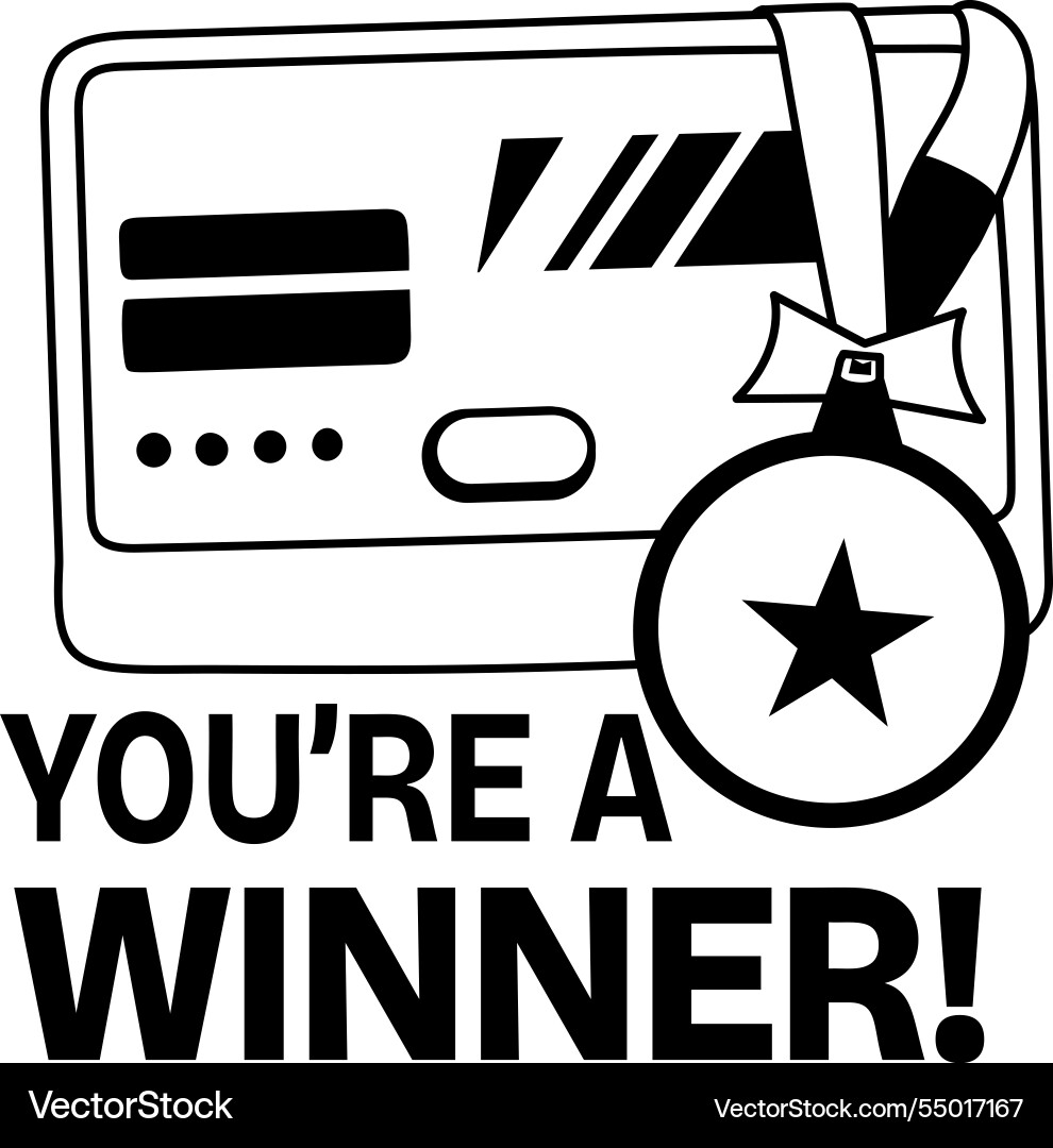 Prize card Royalty Free Vector Image - VectorStock