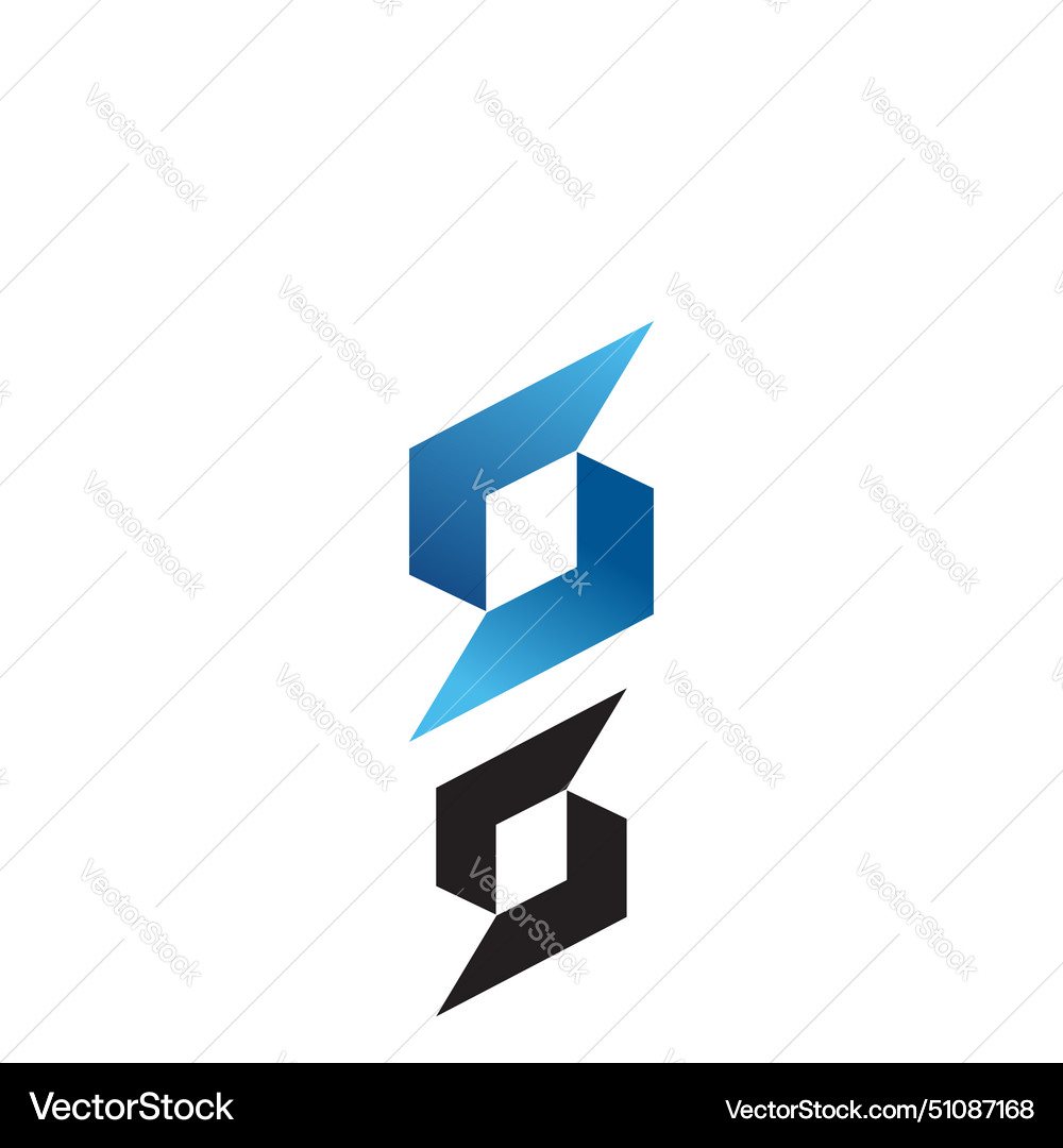 Technology sn logo icon Royalty Free Vector Image