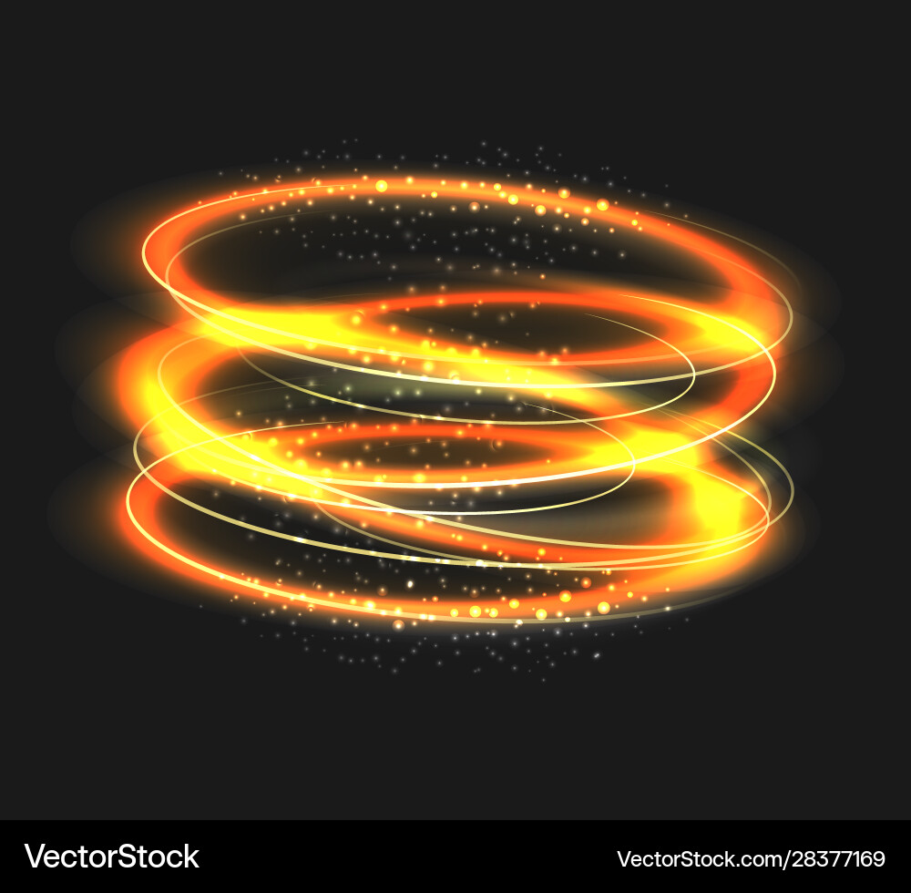 Colorful glow rings Royalty Free Vector Image - VectorStock