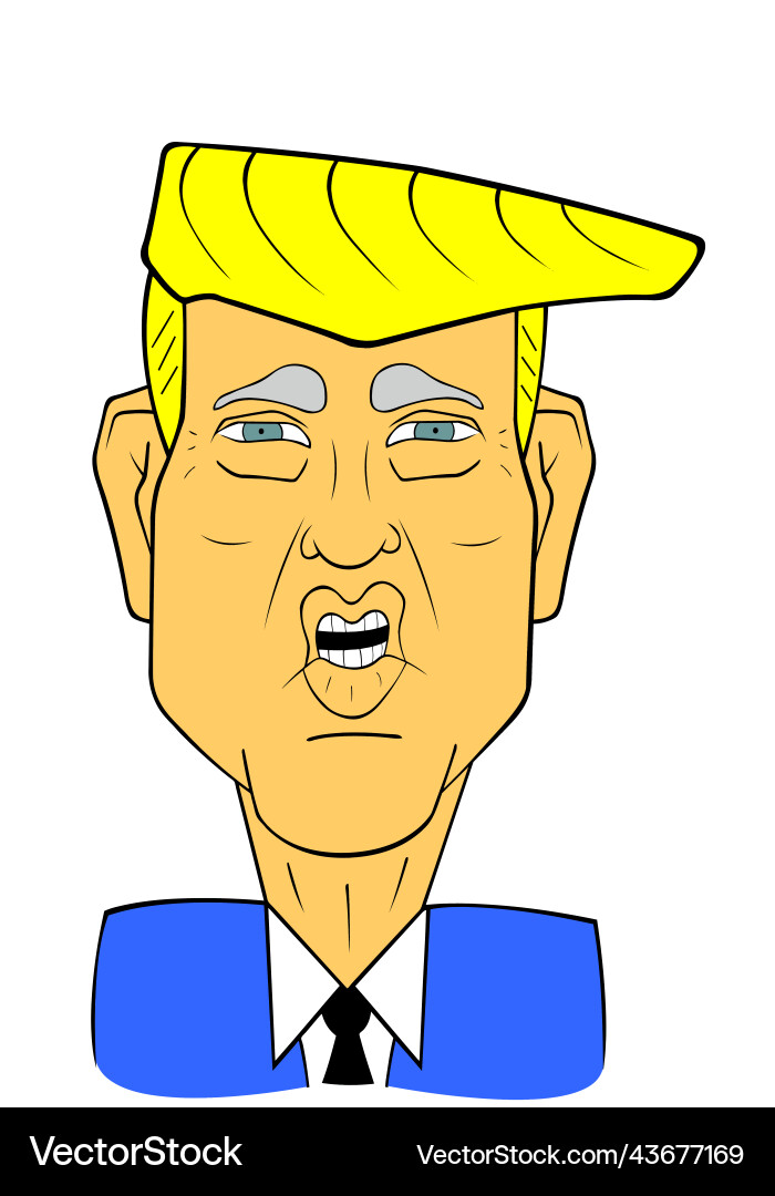 Donald trump Royalty Free Vector Image - VectorStock