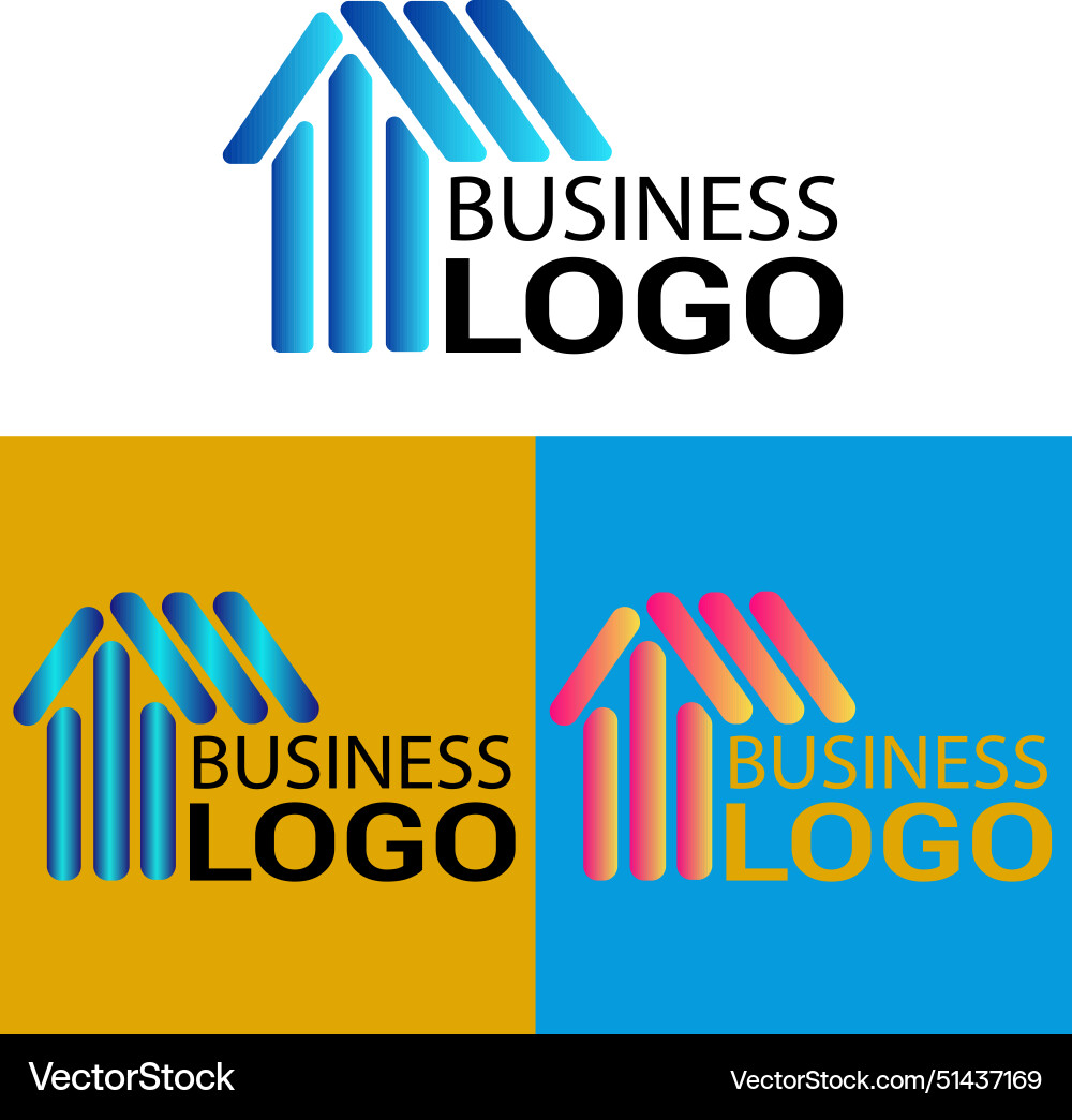 Estate company logo design Royalty Free Vector Image
