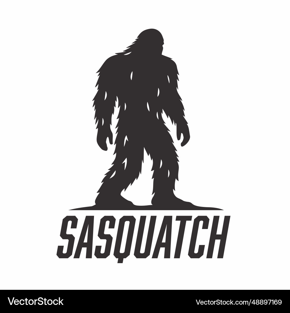 Sasquatch logo emblem Royalty Free Vector Image
