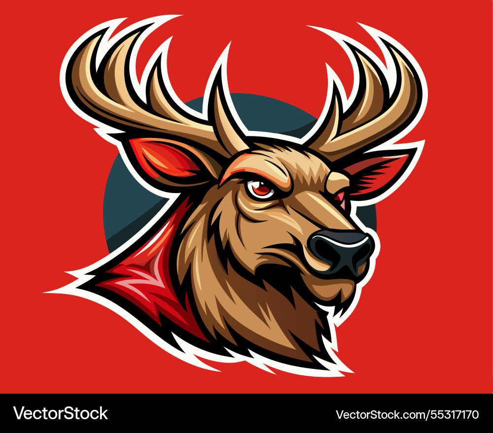 Caribou-mascot-logo Royalty Free Vector Image - VectorStock