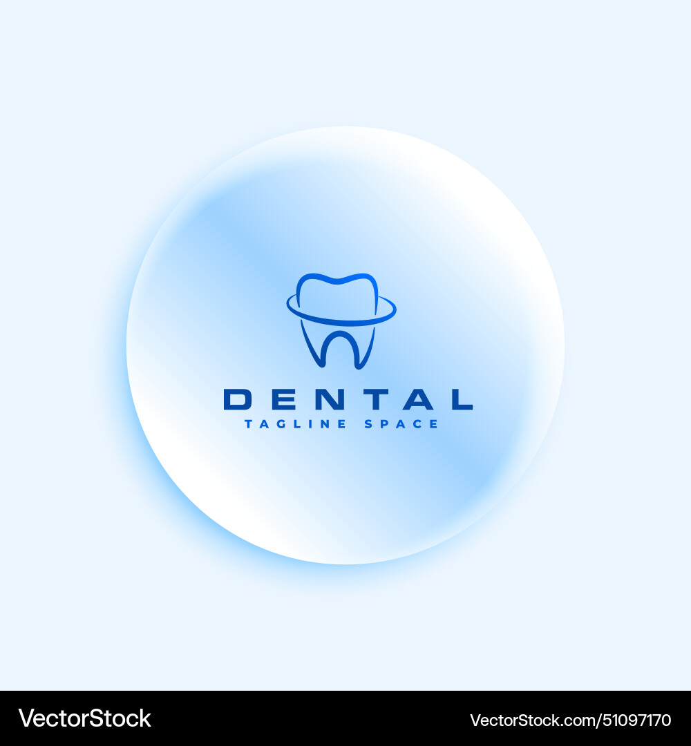 Creative dental care tooth logo sign template Vector Image