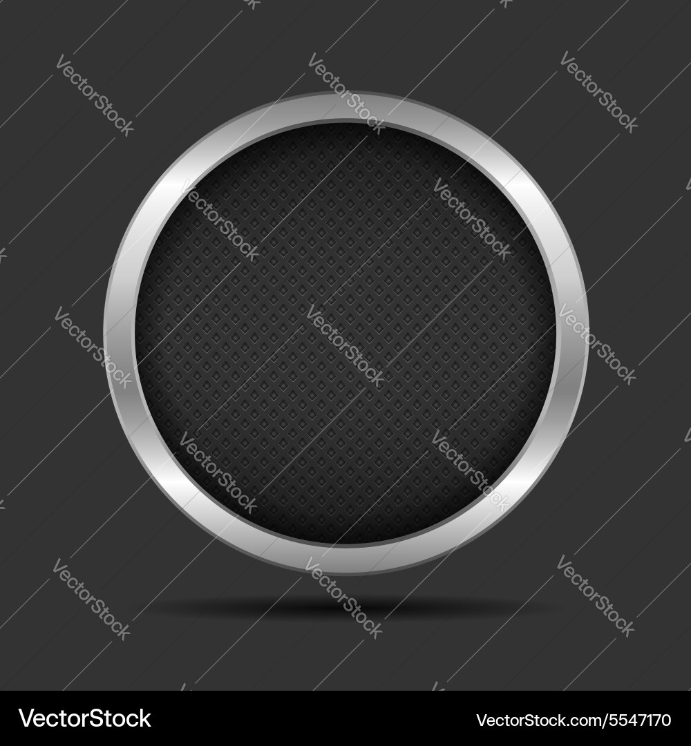 Metallic Round Frame Royalty Free Vector Image