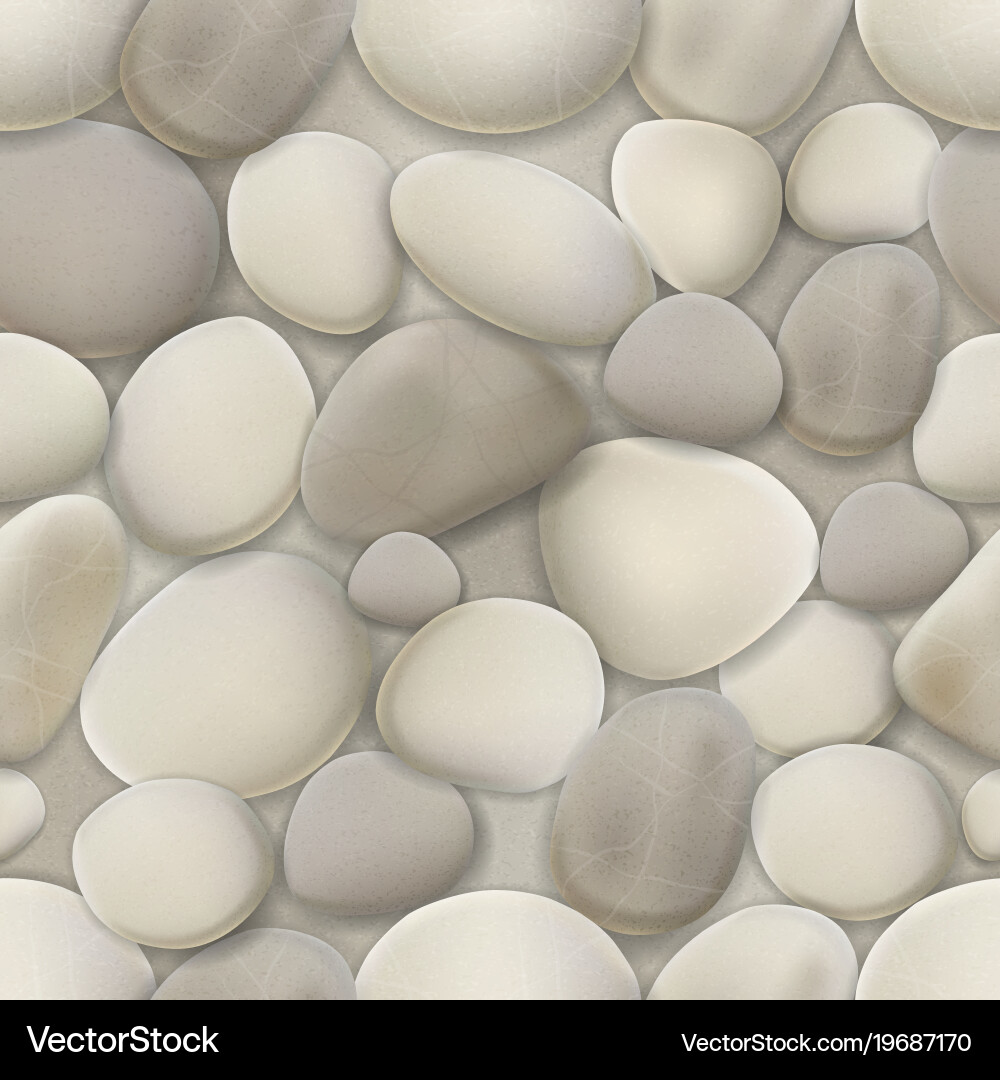 Pebble seamless pattern Royalty Free Vector Image