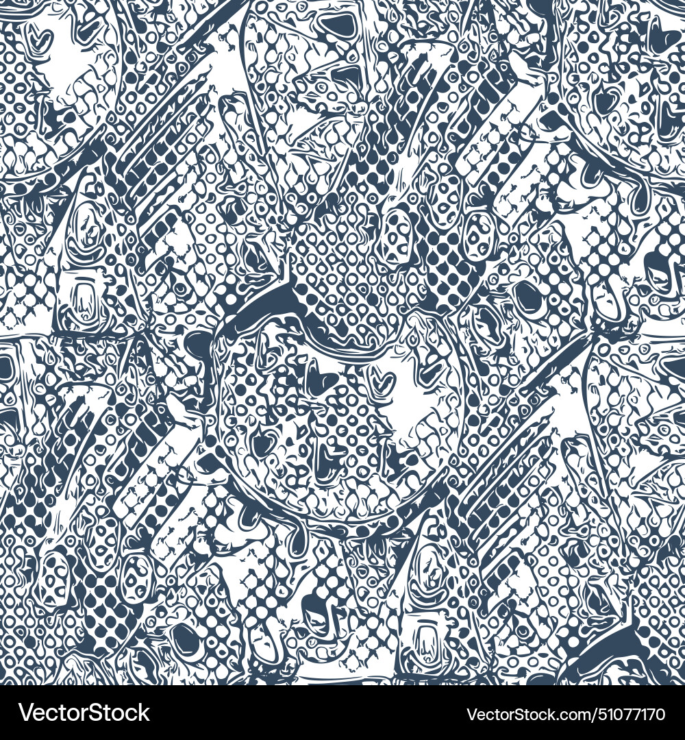 Seamless pattern with a simple abstract drawing Vector Image