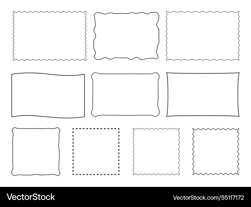 Rectangle frame and border decorative background Vector Image