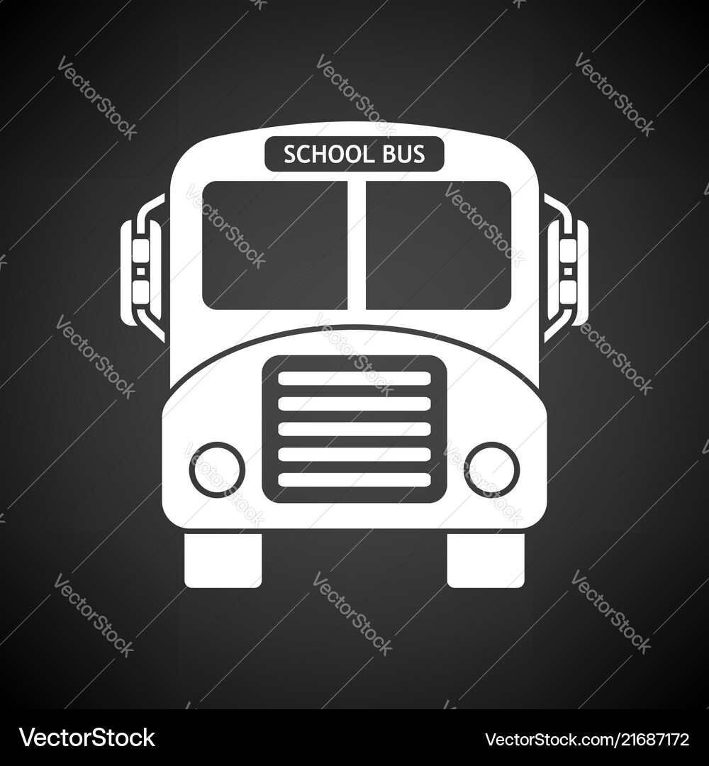 School bus icon Royalty Free Vector Image - VectorStock