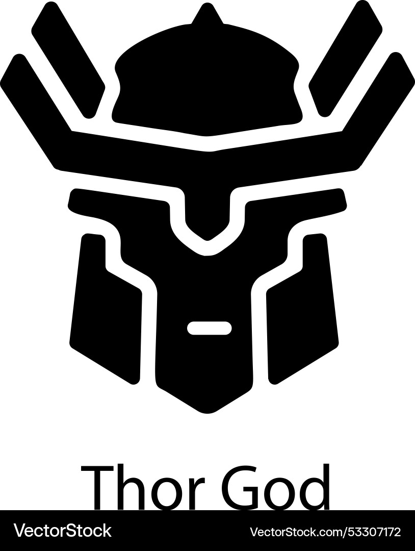 Thor god Royalty Free Vector Image - VectorStock