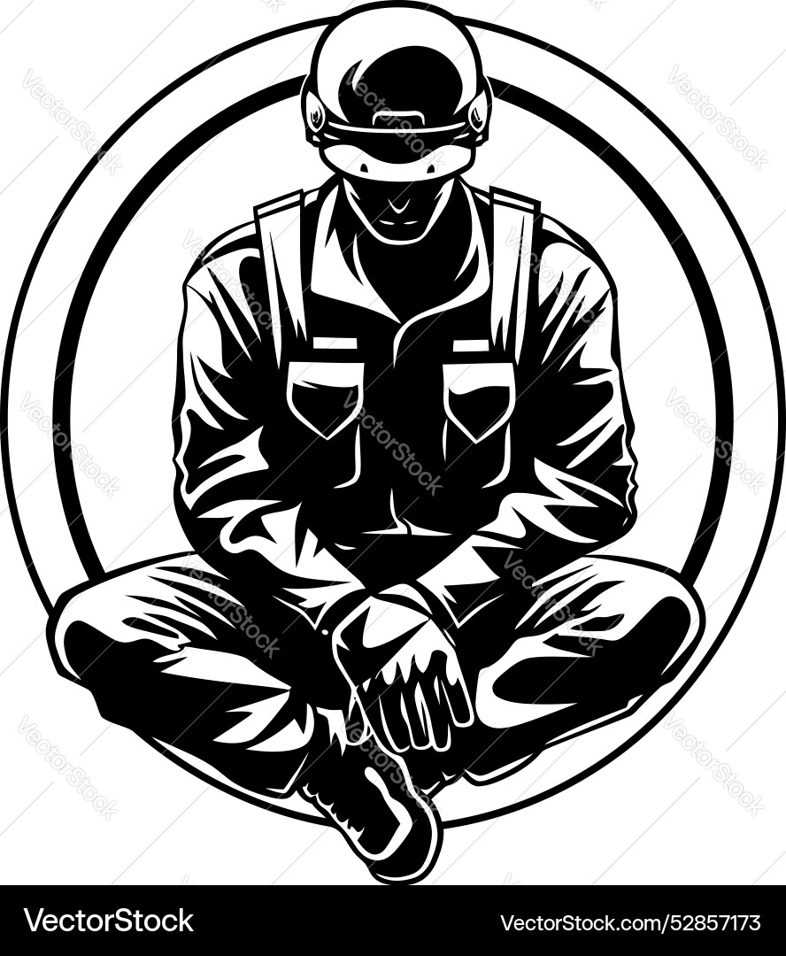 Dutybound defender military symbol design brave Vector Image