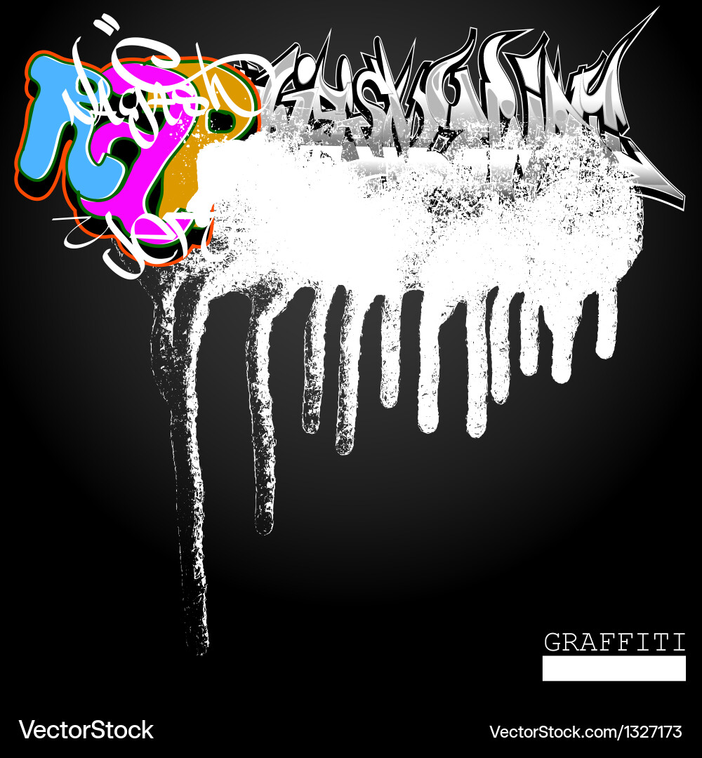 Graffiti ink frame Royalty Free Vector Image - VectorStock