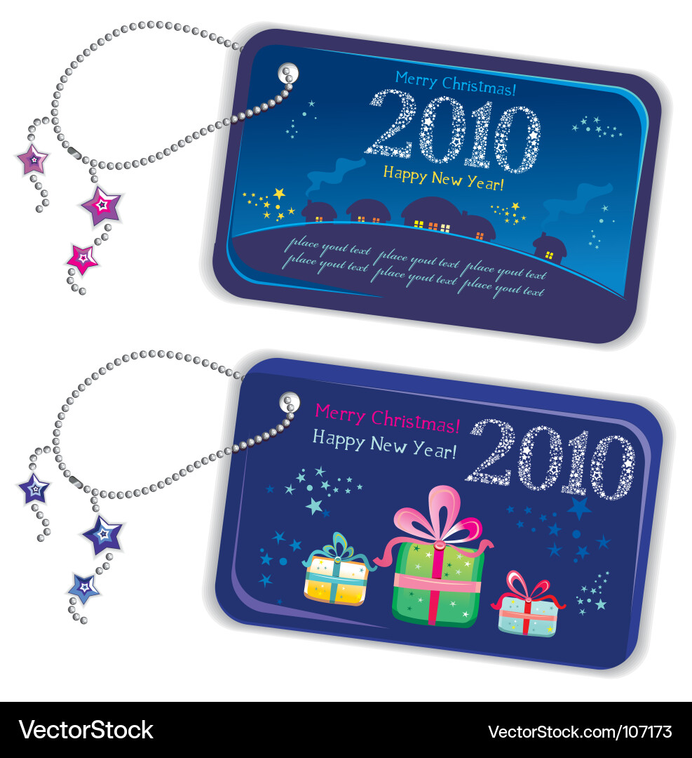 New Year Tags - Festive Celebration Royalty Free Vector