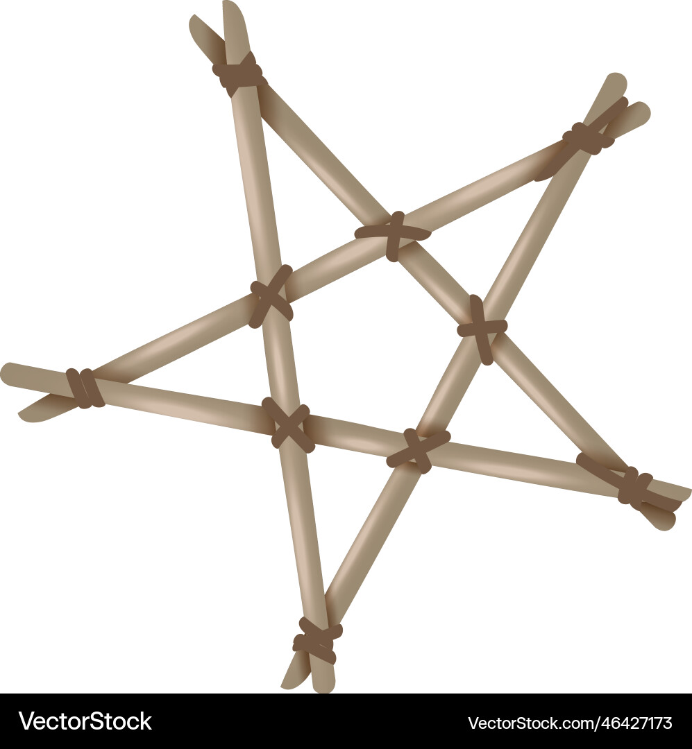 Realistic voodoo star Royalty Free Vector Image