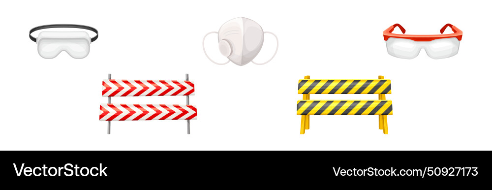 Safety equipment and object for industrial work Vector Image