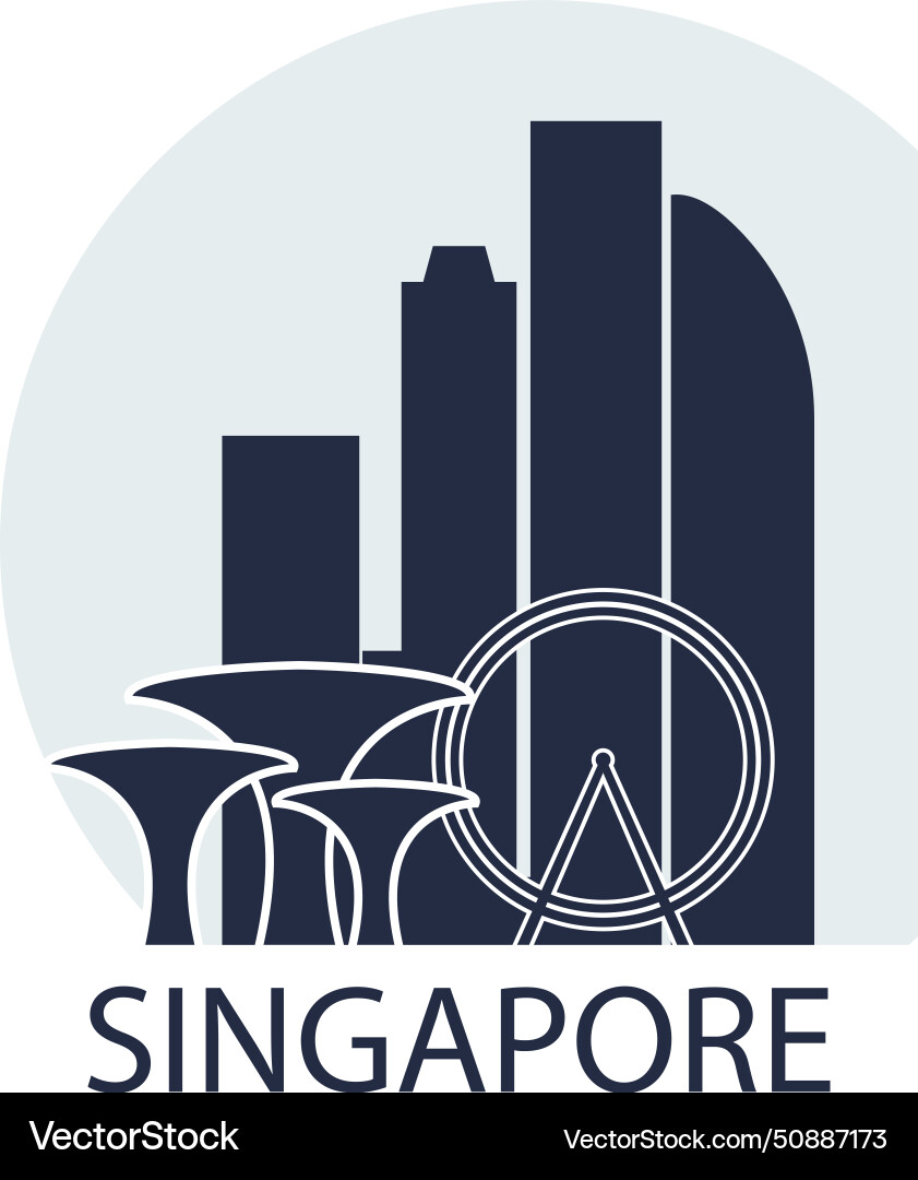 Singapore logo Royalty Free Vector Image - VectorStock