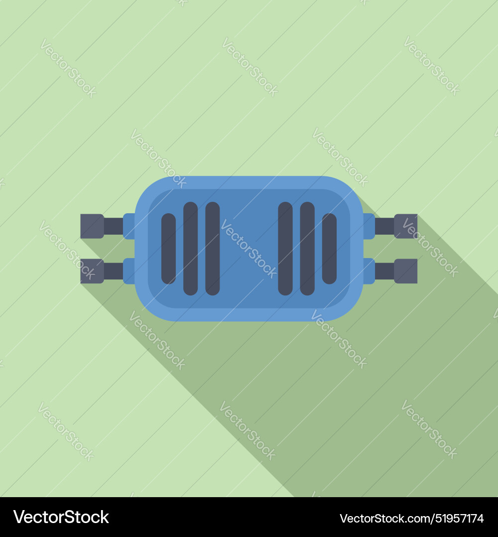 Electric car battery showing grid structure Vector Image