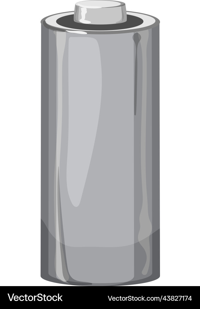 Empty battery energy cartoon Royalty Free Vector Image