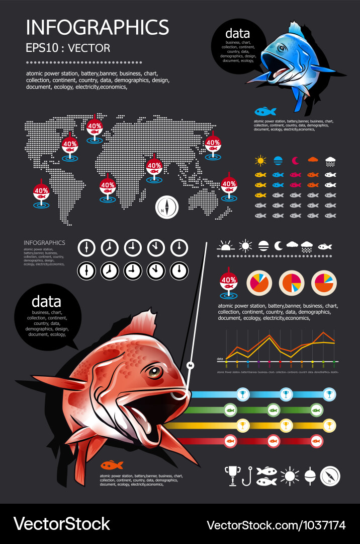 Fish Infograph Vector Images (over 8,900)