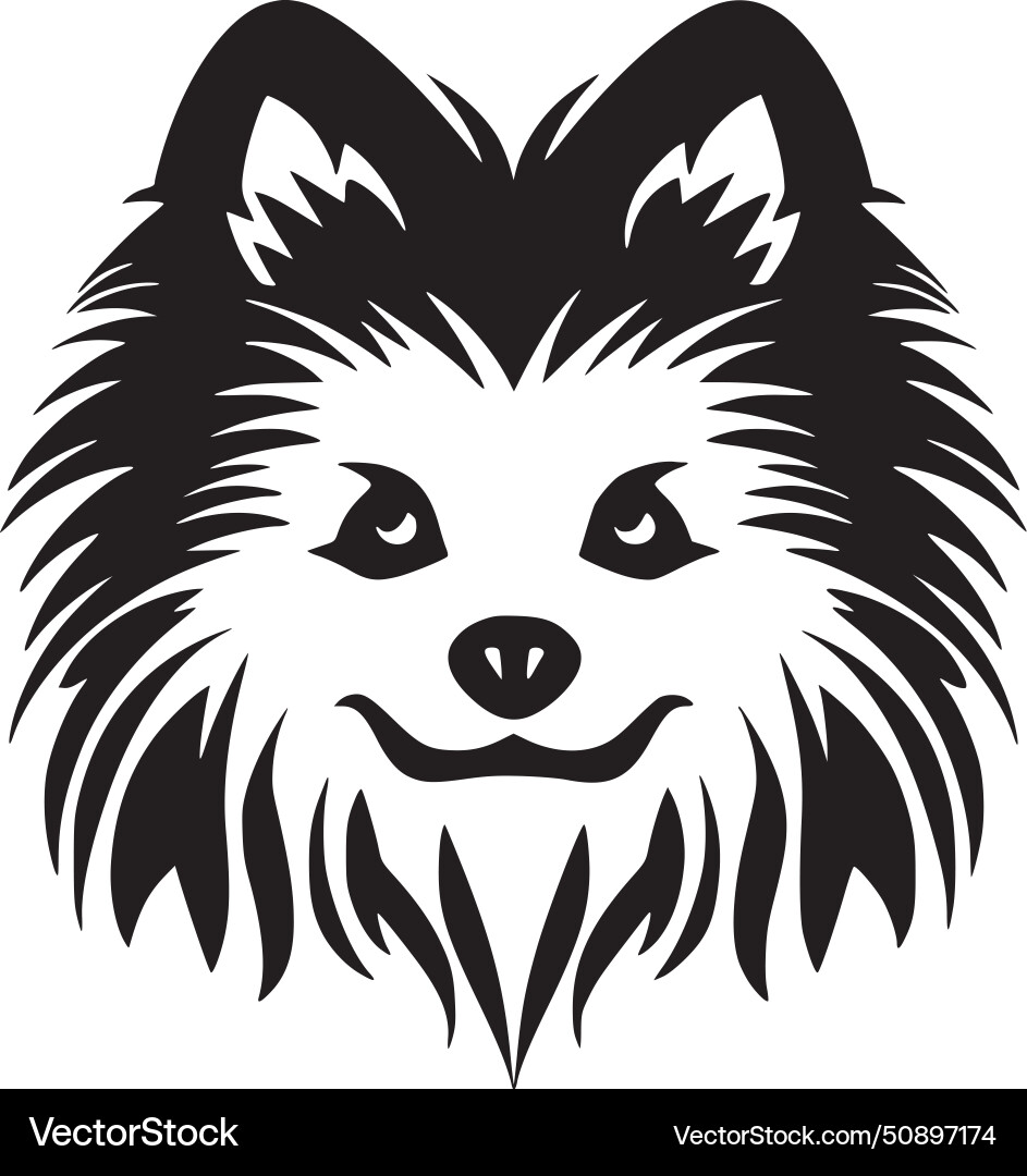Pomeranian - high quality logo ideal Royalty Free Vector